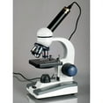 AmScope 40x-1000x Metal Frame Compound Microscope with 25 Prepared ...