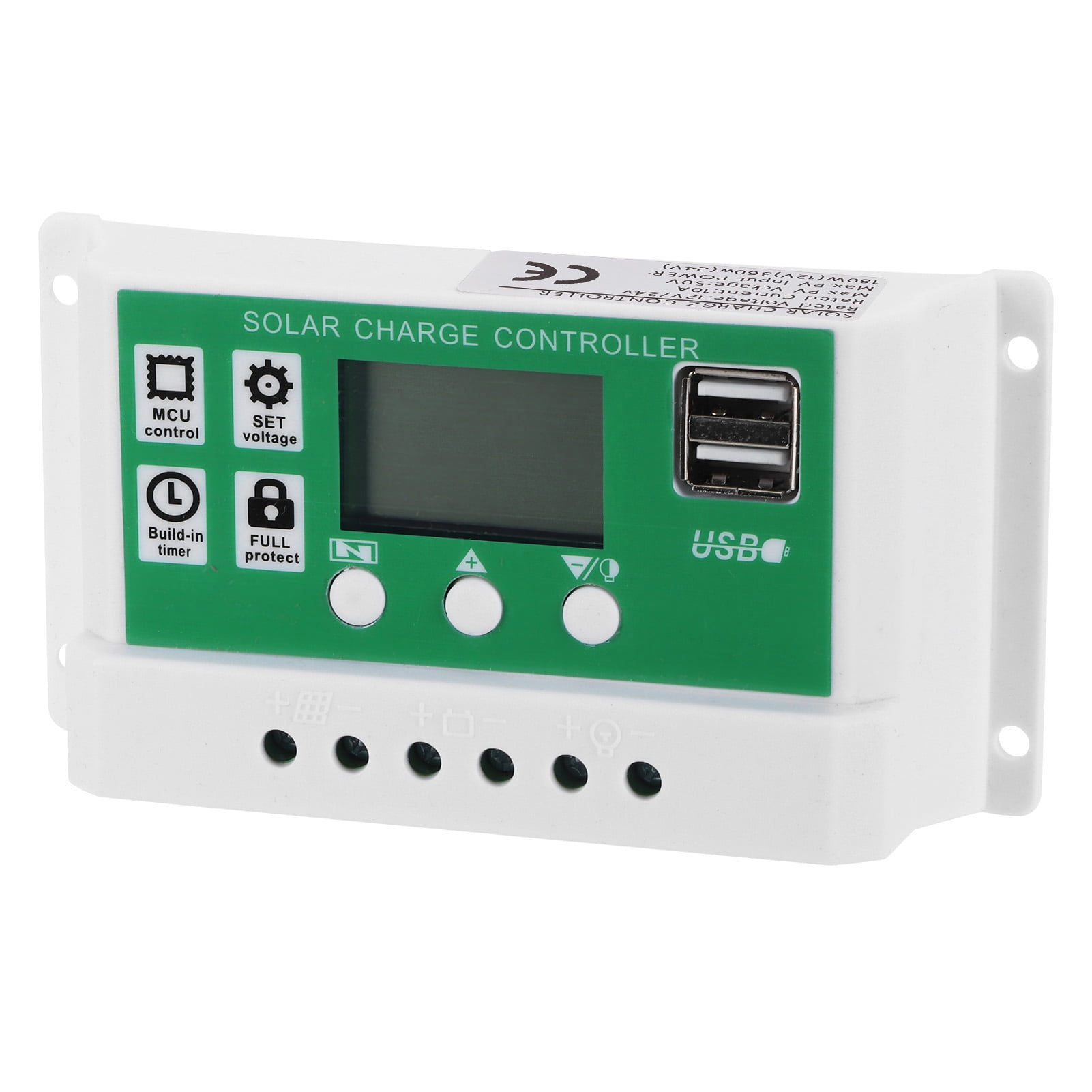 Controlador de energía, Controlador de carga solar LCD Regulador de ...