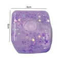 Leadrop Squeeze Fidget Toy Soft TPR Quick Recovery Sequins Square Cube ...