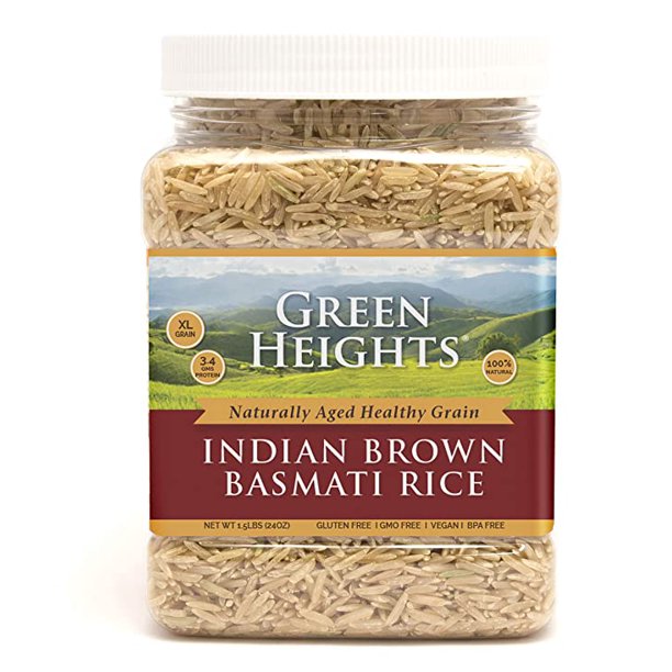 Brown Basmati Rice - 24 Ounce / Jar (15+ Servings) - Walmart.com ...