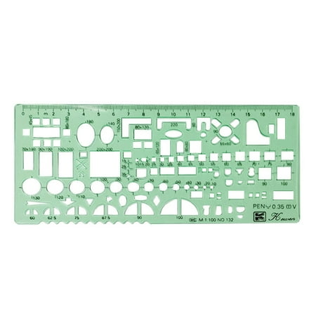 Transparent Ruler Scale Portable Rulers Multi-functional Measuring Tool ...