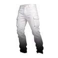 BOOMNY Toddler Boys Cargo Pants Elastic Waist Gradient Color Wide Leg ...
