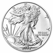 Random Year - American $1 Silver Eagle 1 oz .999 Fine Silver Coin BU ...