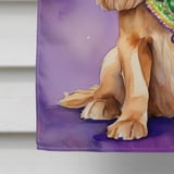 Cocker Spaniel King of Mardi Gras House Flag 28 in x 40 in - Walmart.com