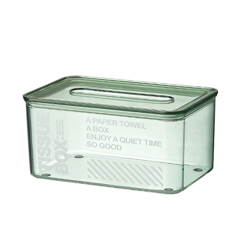 Clear Tissue Box Cover Tissue Holder Simple Design Wipe Clean Tissue ...