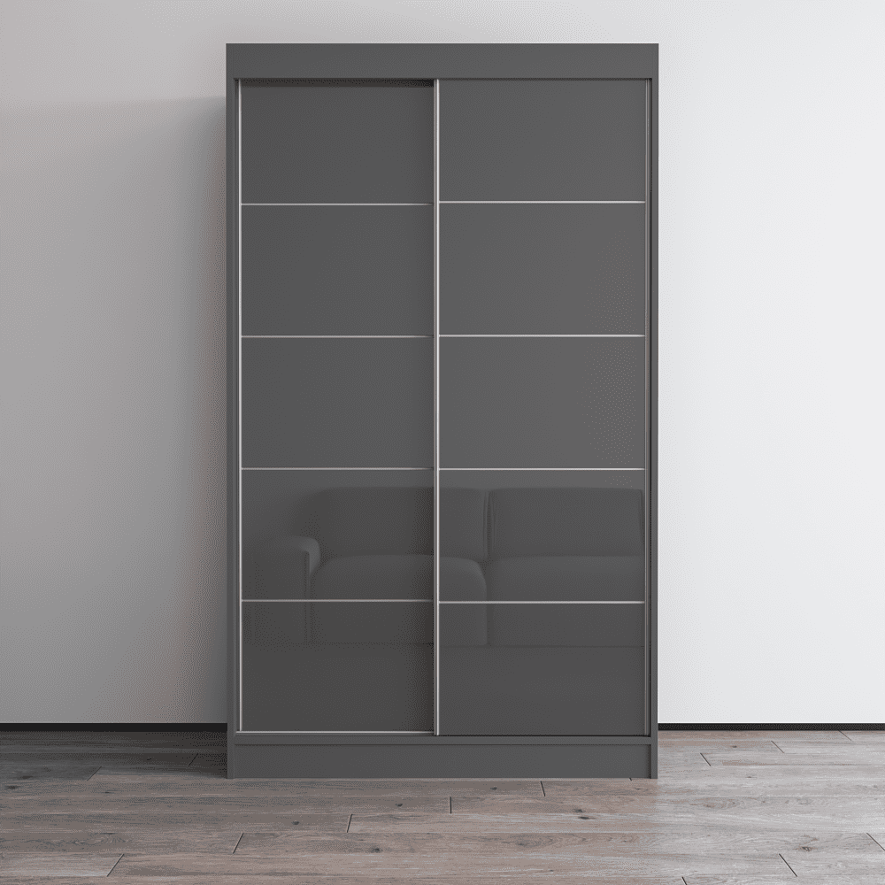 Aria 2 Door Modern 47" Wardrobe Armoire - Walmart.com