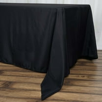 Efavormart 60x126" Seamless Premium BLACK 200 GSM Linens Polyester ...