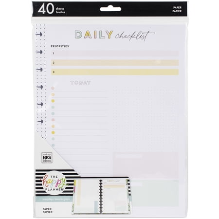 Happy Planner Big Planner Fill Paper 40/Pkg-Happy Plans | Walmart Canada
