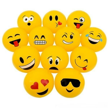 Emoji Universe Series One: 12-Pack 12" Emoji Beach Balls for Party ...