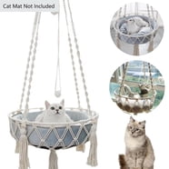 Mewoofun Macrame Cat Hammock, Wall Perch Kitty Kitten Pet Window Swing ...
