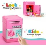 Chak’s Choice Pink Electronic Piggy Bank for Kids Cash Coin ATM, Money Saver Coin Bank for Kids ...