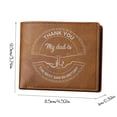Genuine Leather Wallet for Men, Personalized Card Holder with Cash ...