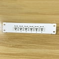 6 Port CAT6 RJ45 Through Coupler Patch Panel w/ Back Bar Wallmount or ...