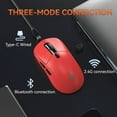 Tri-Mode Lightweight Game Mouse Bluetooth 2.4G 650mAh Battery RGB ...