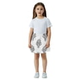 Black Firework Pattern Girls' Skirts A-Line Skirts with Under Dress ...