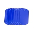 100 pcs Blue Color Stainless Steel Military Spec Dog Tags by OnDepot ...