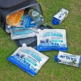 SUNLUG 5 Pcs Reusable Ice Packs for Coolers, Long Lasting Freezer Packs ...