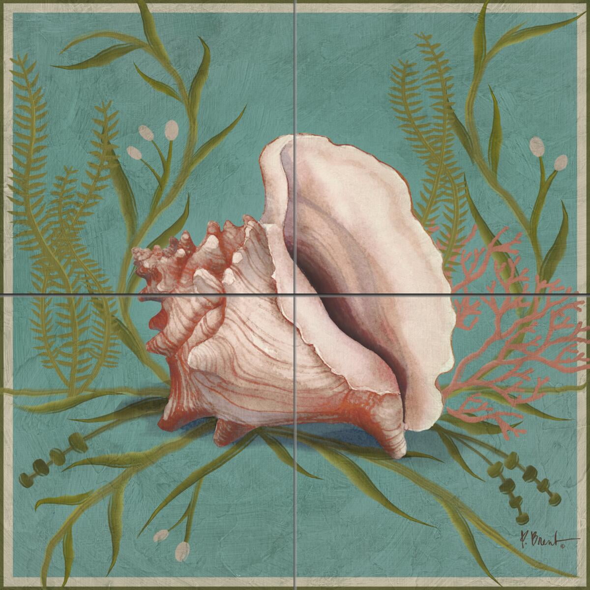 Tile Mural Bathroom Backsplash - Emerald Reef IV-PB - by Paul Brent ...