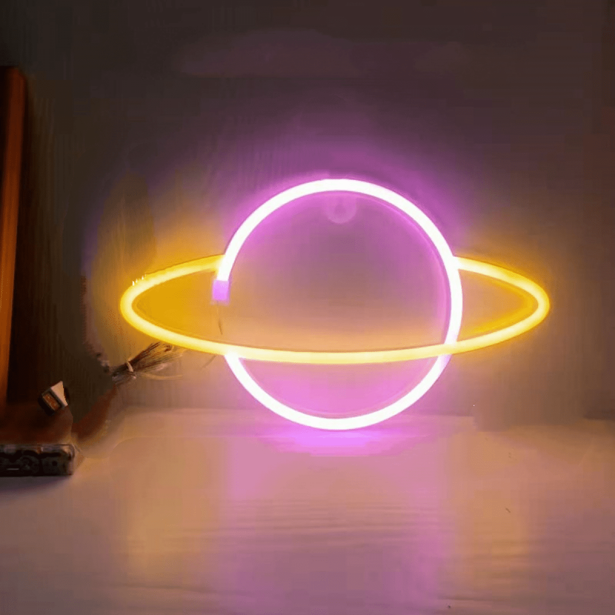 Planet Neon Light Sign, LED Planet Neon Sign, Battery or USB Operated ...