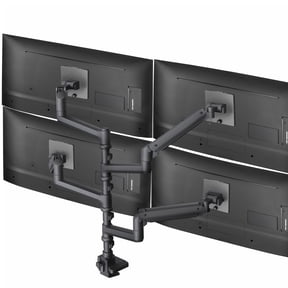 Startech ARMBARQUAD Quad-Monitor Desktop Stand - Articulating - Walmart.com