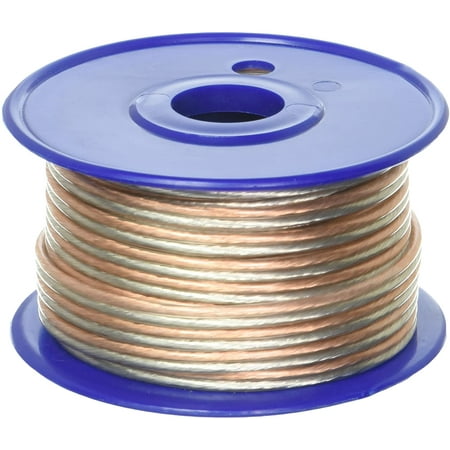 C2G 27292 16 AWG Bulk Speaker Wire, Clear Jacket (50 Feet, 15.24 Meters ...