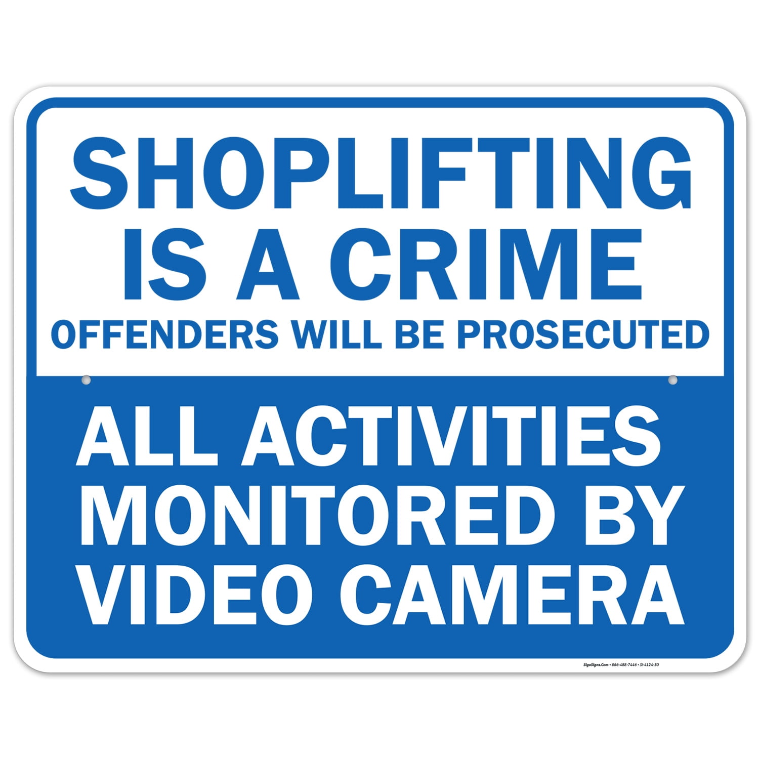 Shoplifting Is A Crime Sign, Offenders Will Be Prosecuted, - Walmart.com