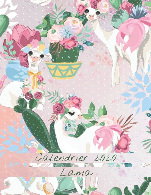 Motif Lama Rose: Calendrier 2020 Lama : Calendrier mensuel 2020 ...