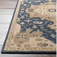 Mark&Day Area Rugs, 2x4 Roblin Traditional Navy Hearth Area Rug (2' x 4 ...