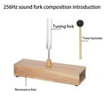 Transemion Fixed Frequency Tuning Fork Wood Base Home Studio Portable ...