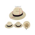 Panama Straw Hat Men Womens Wide Brim Packable Roll Up Fedora Beach