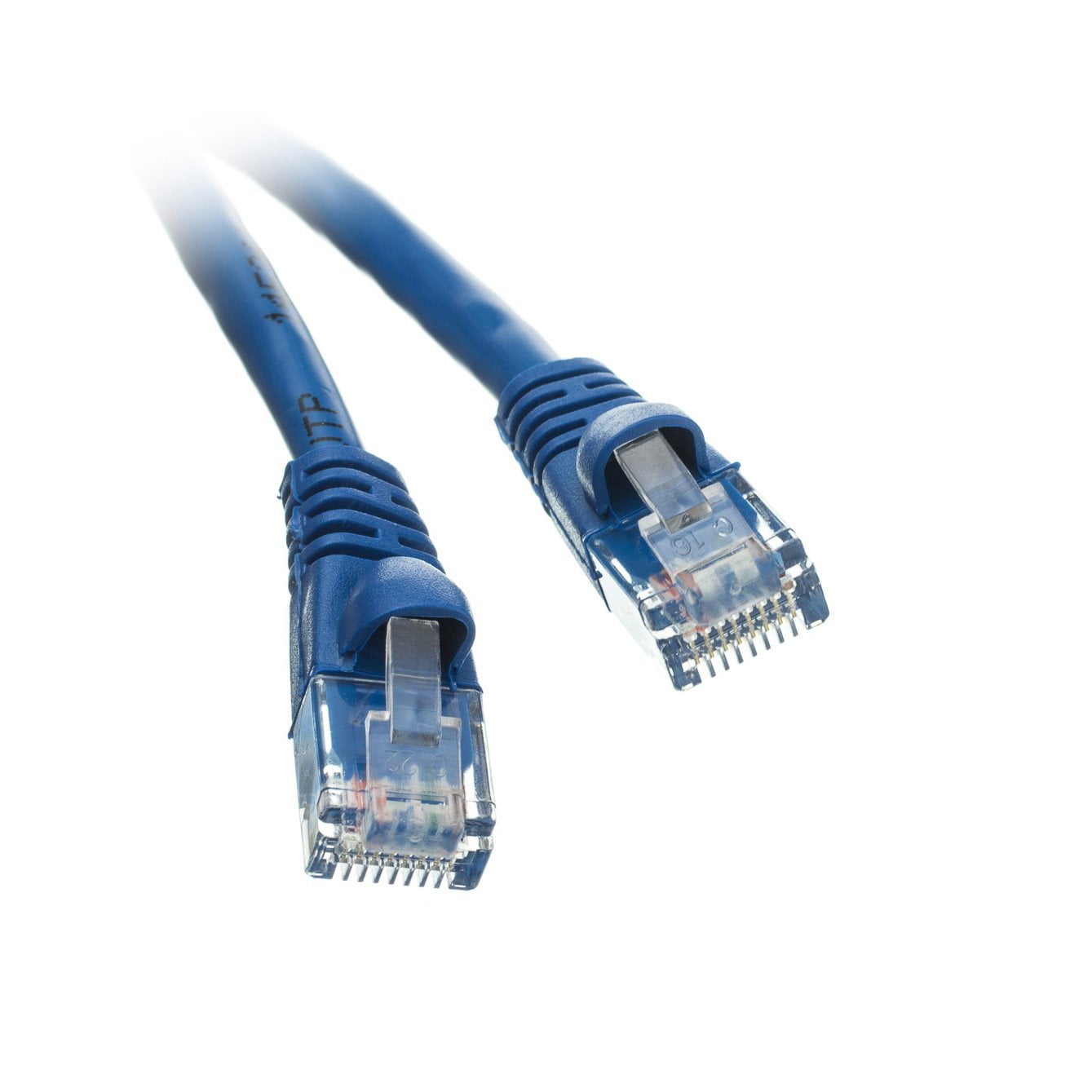C&E 5 Pack, Cat5e Ethernet Patch Cable, Snagless/Molded Boot, 25', Blue ...
