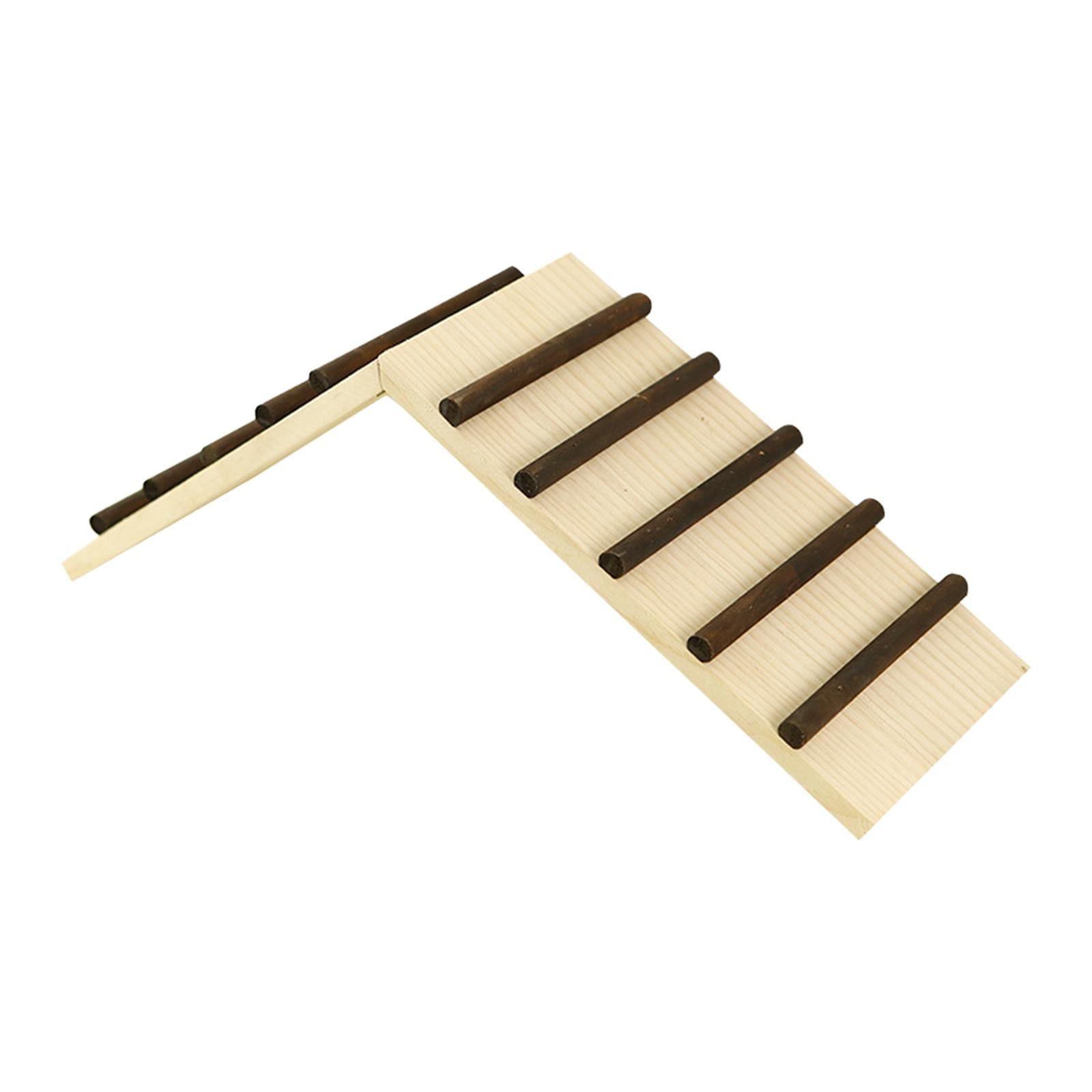 Hamster Climbing Bridge Small Animal Wooden Ramp Foldable Toy Habitat ...