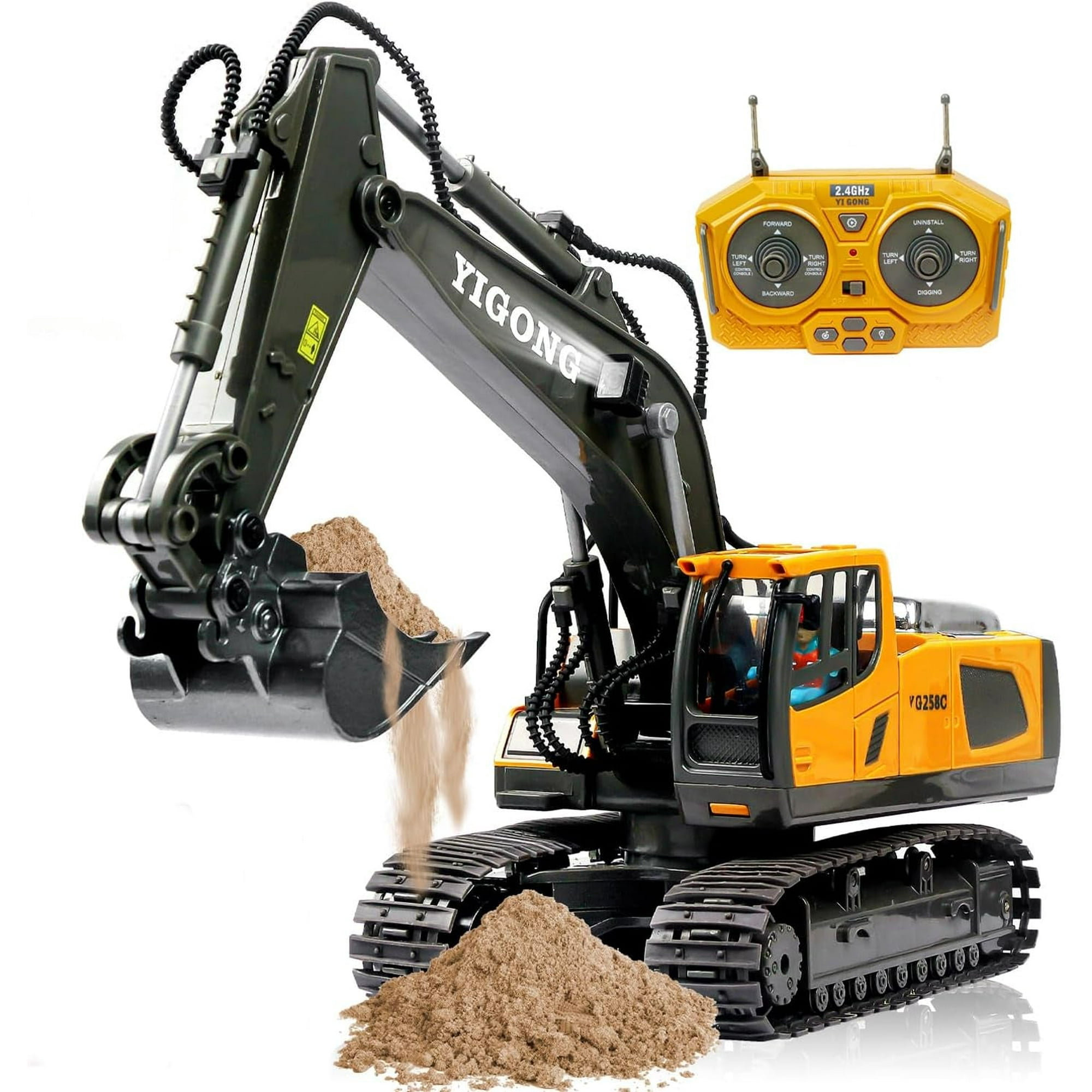 Click here for Proxxi Remote Control Excavator Toy For Boys Ages... prices