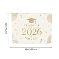 Patifu Class of 2026 Graduation Gold Confetti Polyester Fabric Wall ...