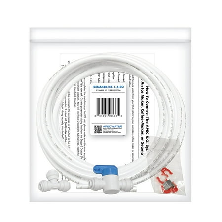 APEC ICEMAKER-KIT-1-4-RO Ice Maker Kit for Reverse Osmosis Systems ...