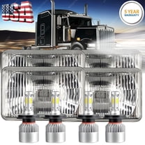 4X DOT 4x6'' LED Headlights for Kenworth T800 T400 T600 W900B Classic ...