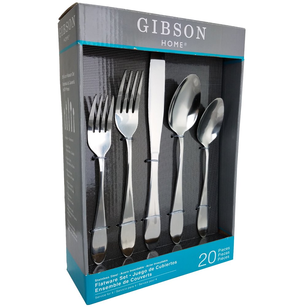 Gibson Home Everington 20 pc Flatware Set - Walmart.com - Walmart.com