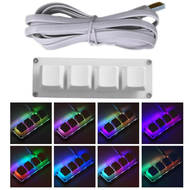 4-Key USB Mini Mechanical Keyboard Custom Shortcut Macro Keypad W0C5 ...
