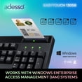 Adesso EasyTouch-130SB Desktop Mechanical Keyboard with Smart Card ...