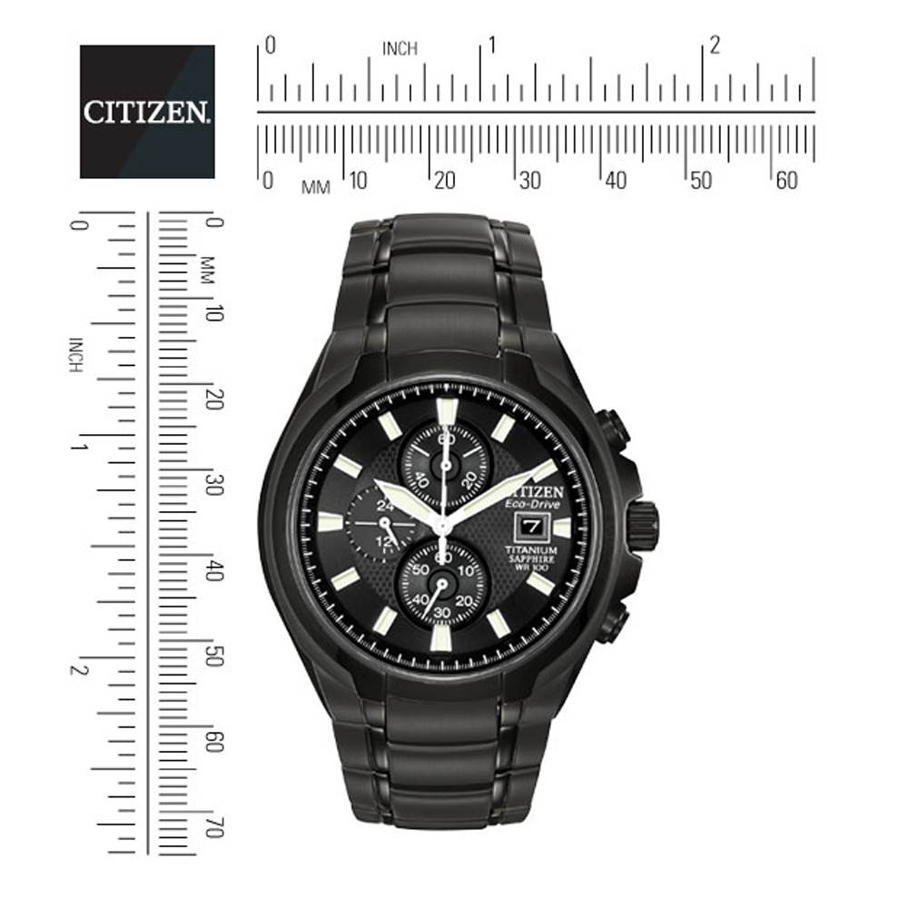 Citizen Mens Titanium Eco Drive Quartz Solar Light Power Watch ...