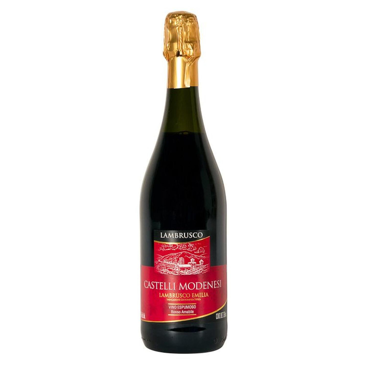 Pack de 6 Vino Espumoso Castelli Modenesi Lambrusco 750 ml | Bodega Aurrera en línea