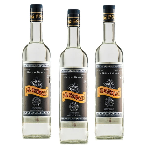 Tripack Mezcal Artesanal El Caxcan Blanco 1000 Ml El Caxcan Mezcal ...
