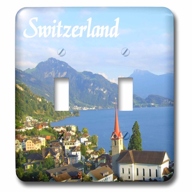 3dRose Switzerland tourist travel souvenir - Swiss landscape photo of ...