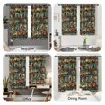Bigfoot and Badge Blue Pattern Blackout Curtains,Triple Weaved Fabric ...