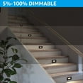 12 Pack 5CCT 120V LED Stair Lights Indoor Outdoor, 150LM 5%-100% ...