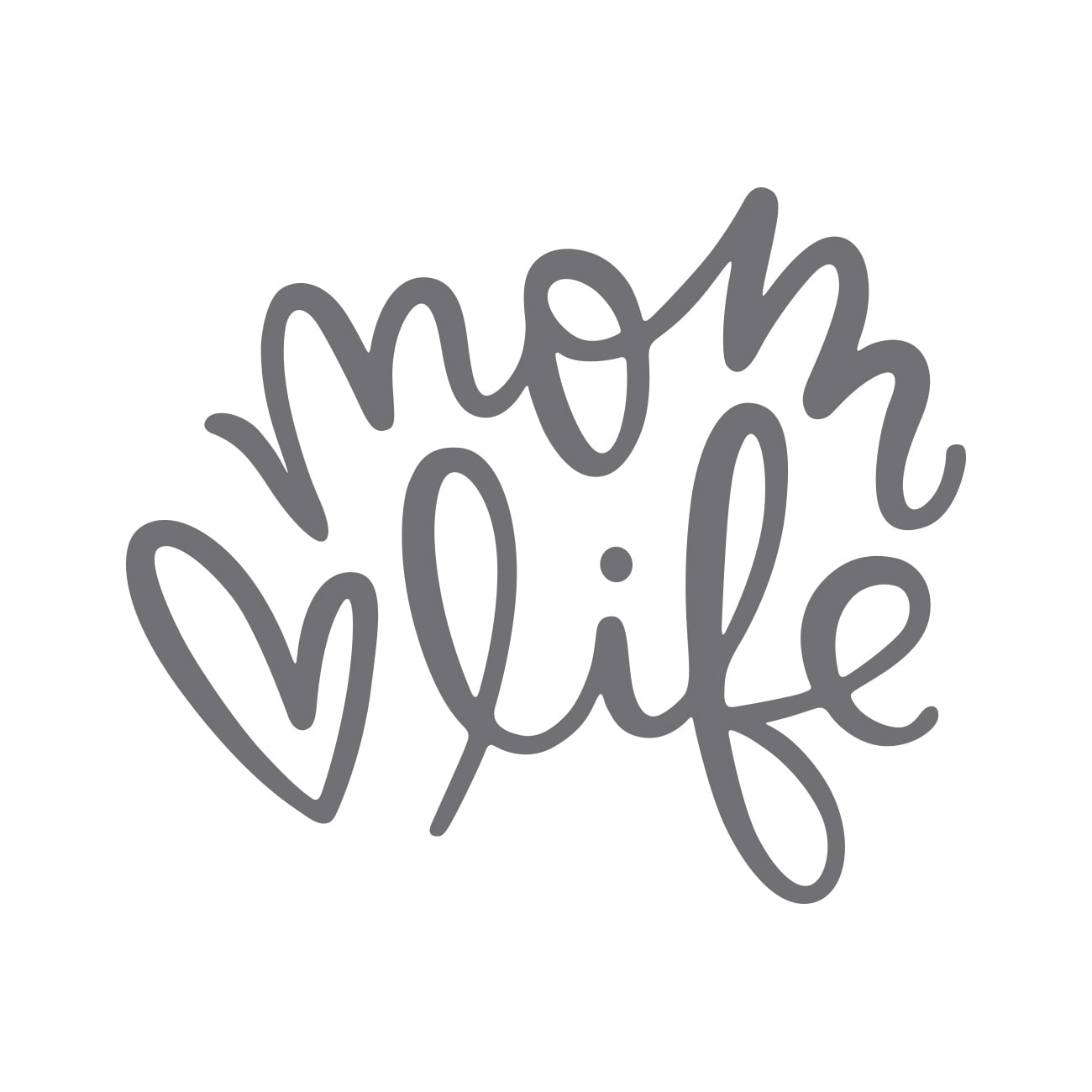 Mom Life Sticker Decal Die Cut - Self Adhesive Vinyl - Weatherproof ...