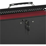 First Alert Portable Steel File Box, Secure Document Storage with Key ...