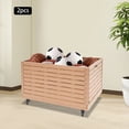 2pcs Imitation Wood Grain PP 90x62x17cm Storage Basket 200-Liter ...