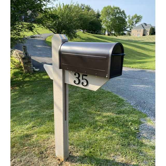 Batech Solid Composite Mailbox Post, Weather Resistant, Made in USA ...