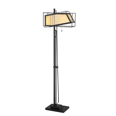 Lite Source Ls-83286 Florencia 2 Light 80" Tall Arc Floor Lamp - Black - Walmart.com
